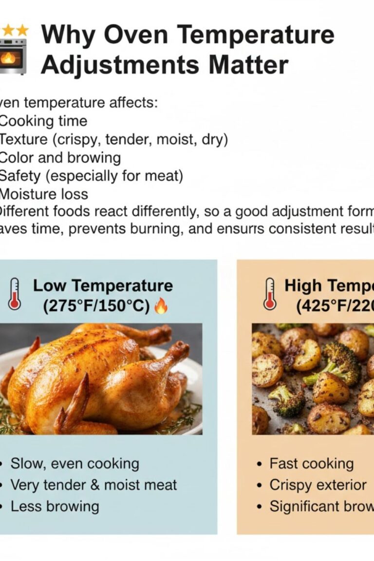 Cooking Time Adjustments for Different Oven Temperatures (Complete ...
