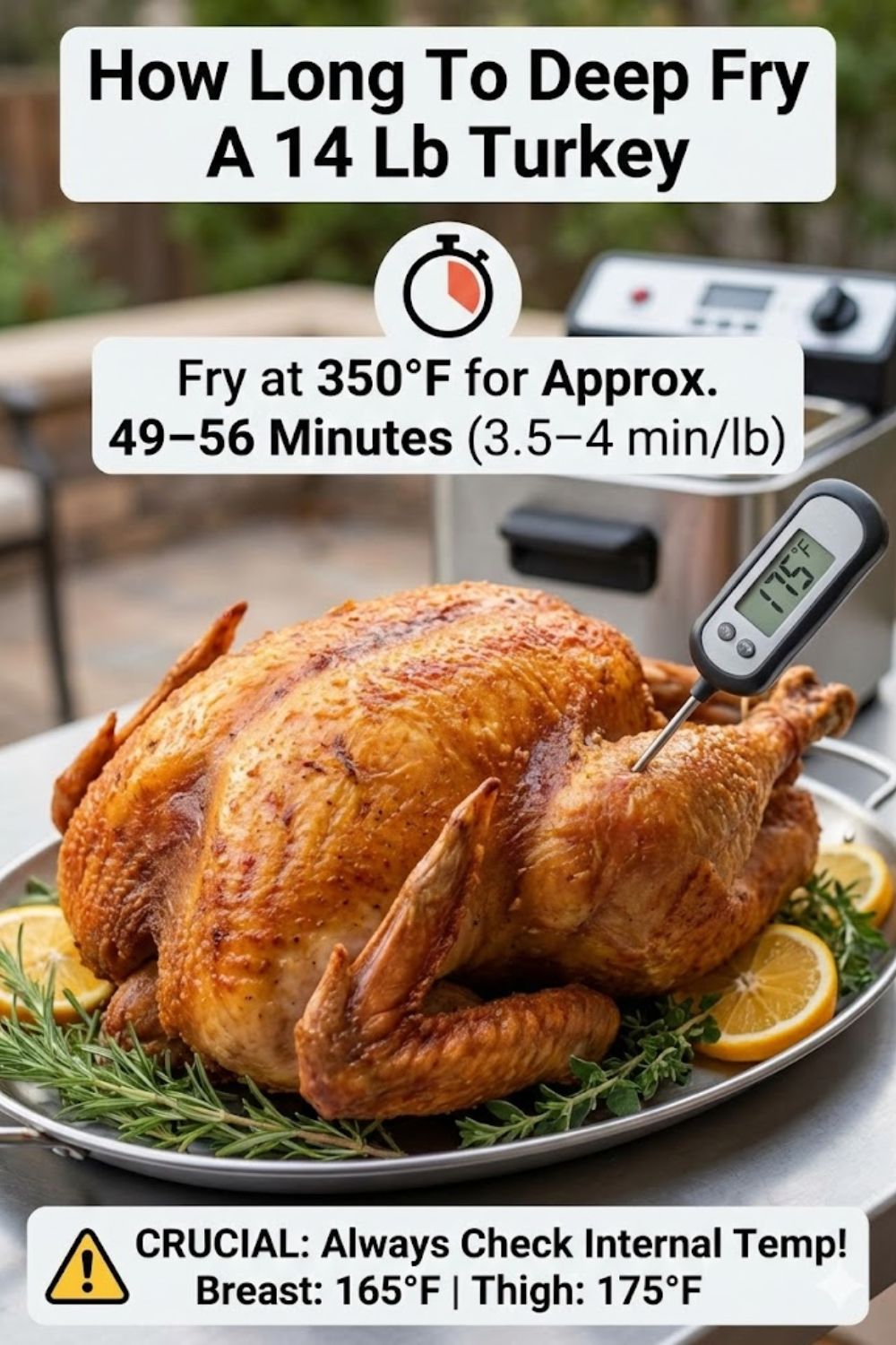 How Long To Deep Fry A 14 Lb Turkey - Chef Imen
